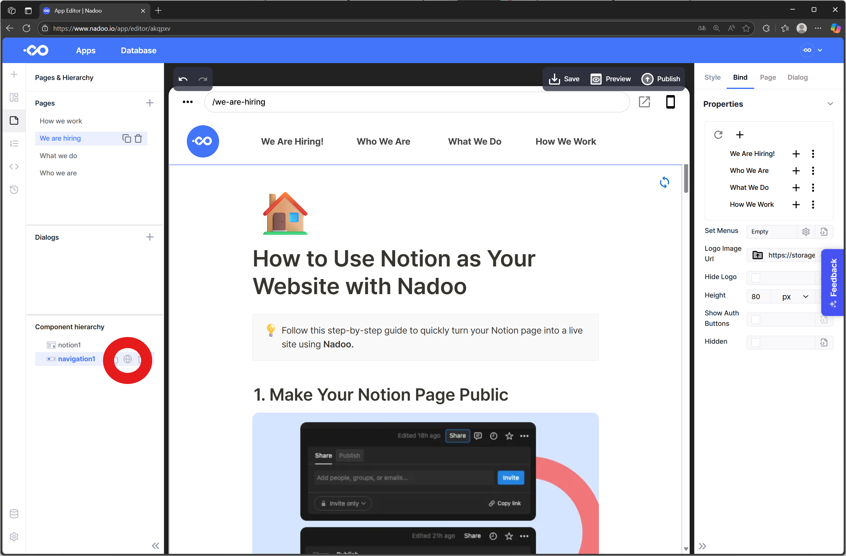 How to Add a Navigation Bar to Your Recruiting Site