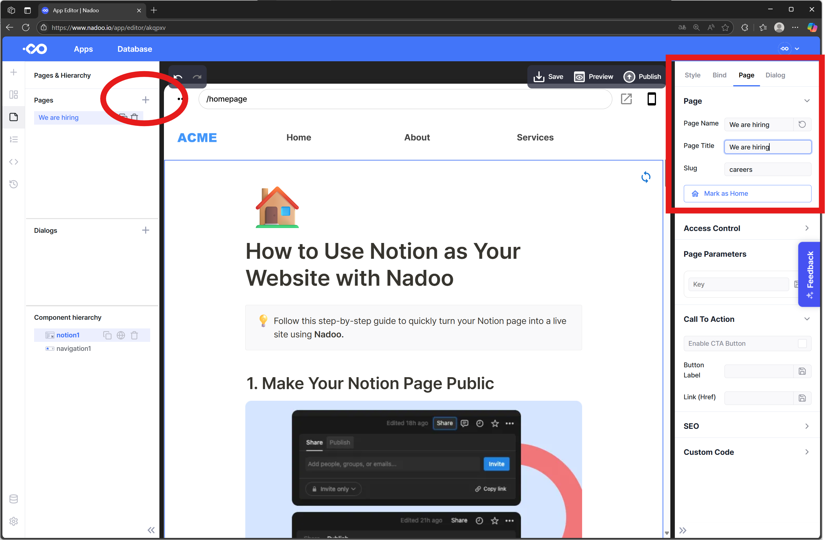 How to Add a Navigation Bar to Your Recruiting Site
